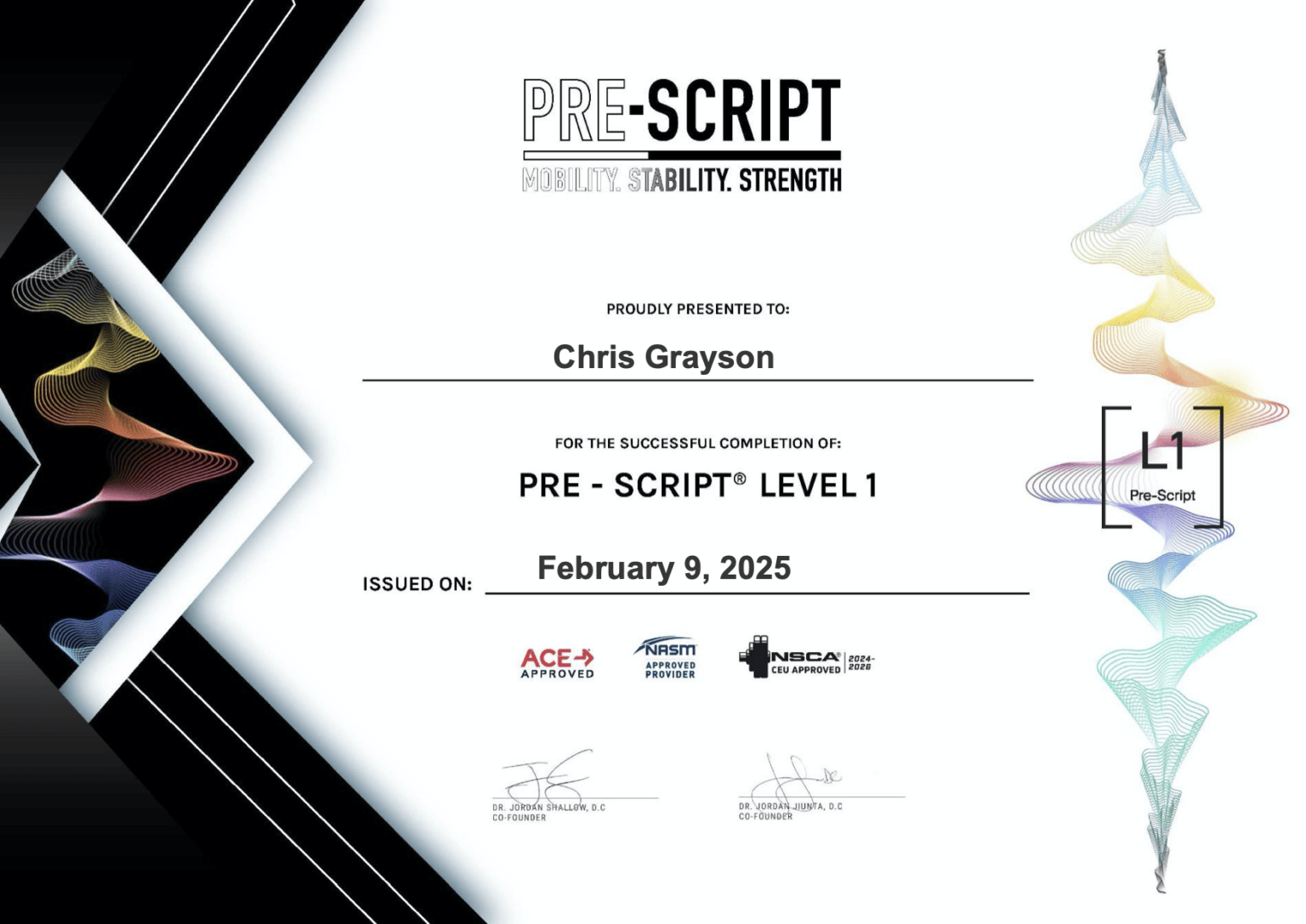 HOW PRE-SCRIPT LEVEL 1 ELEVATED MY APPROACH TO TRAINING AND MOVEMENT ...